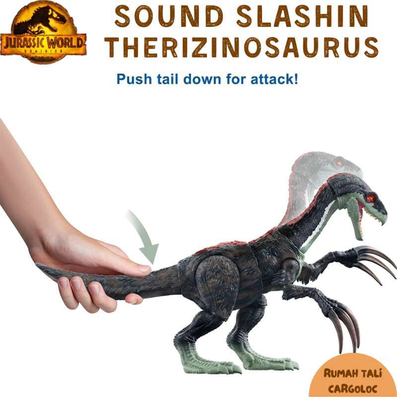 Jual Mainan DINO JURASSIC WORLD Sound Slashin THERIZINOSAURUS di Seller ...
