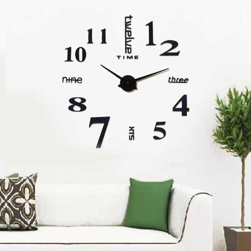 Promo Taffware Jam Dinding Besar DIY Giant Clock Quartz 90-100cm - DIY ...