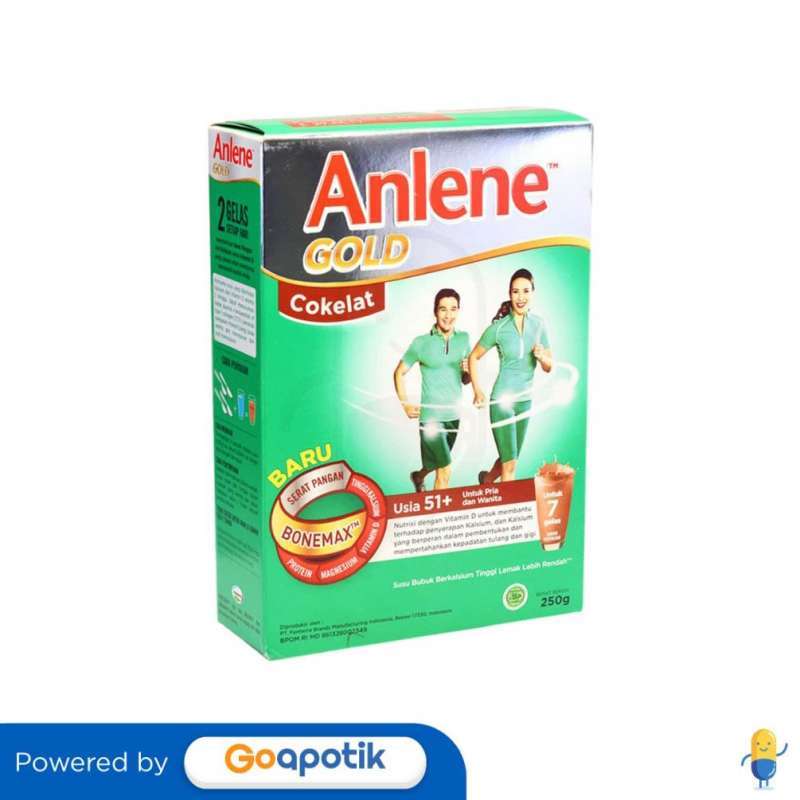 Jual ANLENE GOLD RASA COKLAT USIA 51 TAHUN KE ATAS 250 GRAM BOX di ...