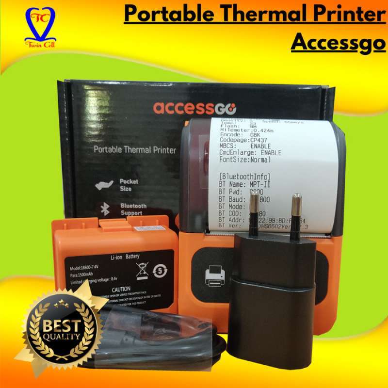 Promo Portable Thermal Printer Accessgo Diskon 23% di Seller Bankai ...