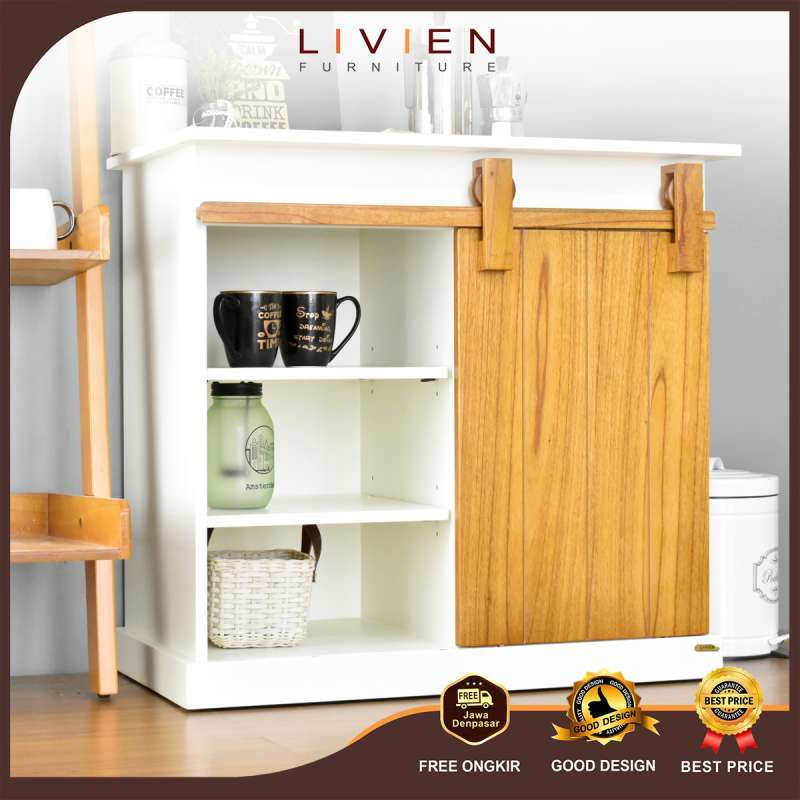 Promo Livien Lemari Dapur Sliding - Celine Slide Cabinet - Lemari ...