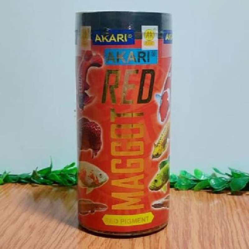 Jual PAKAN IKAN AKARI RED MAGGOT 40gr PELET MAGOT ARWANA LOUHAN di ...