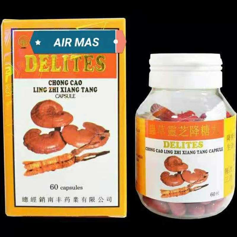 Jual Delites ( Chong Cao Ling Zhi Xiang Tang Capsule ) - Obat Diabetes ...