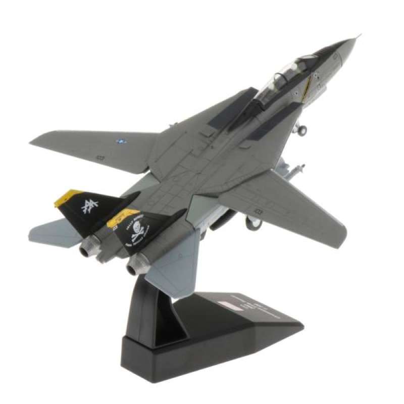 Jual 1:100 Diecast Military Model Toy F-14 Tomcat Super Flanker Jet ...