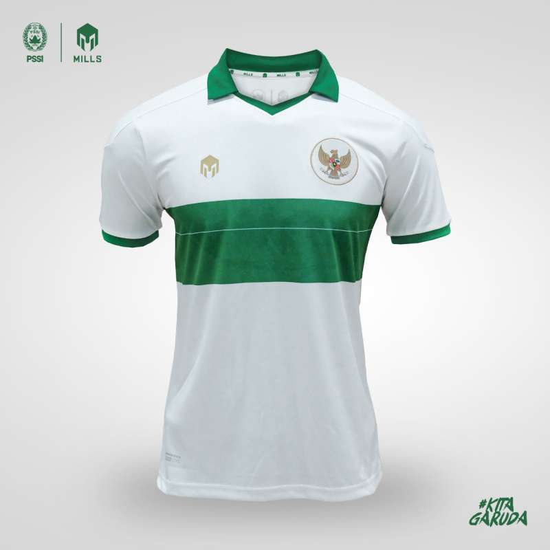 Jual MILLS Timnas Indonesia Jersey Away Replica Version 1015GR White di ...