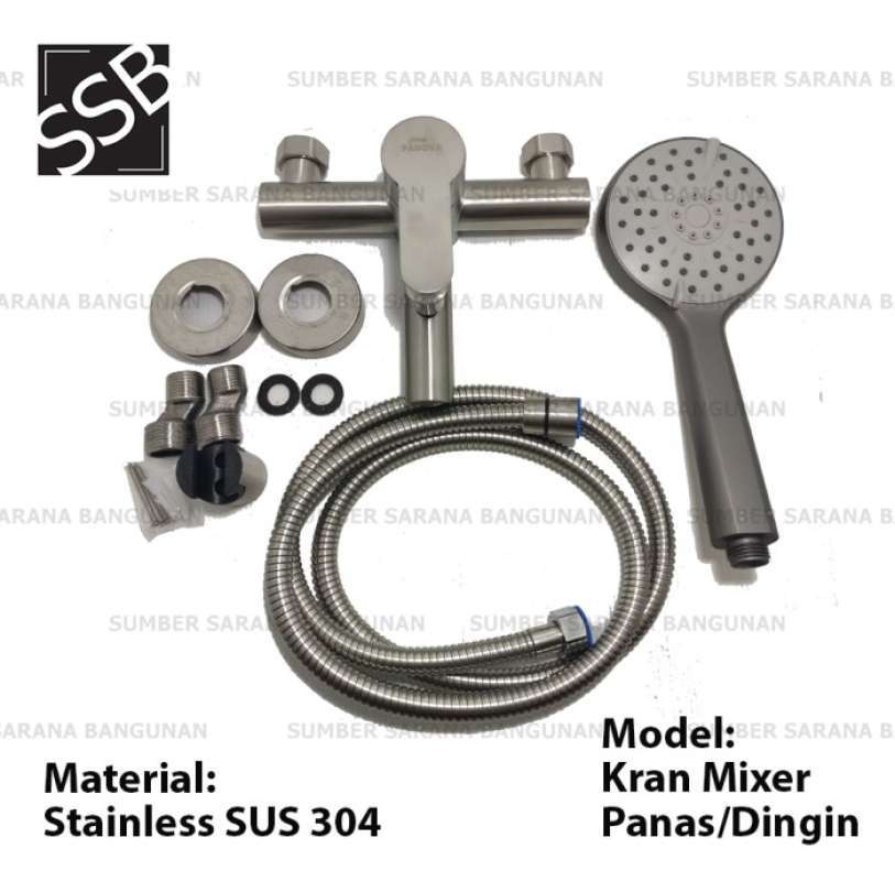Promo Terbaik Kran Panas Dingin Stainless Sus 304 / Mixer Shower Set ...