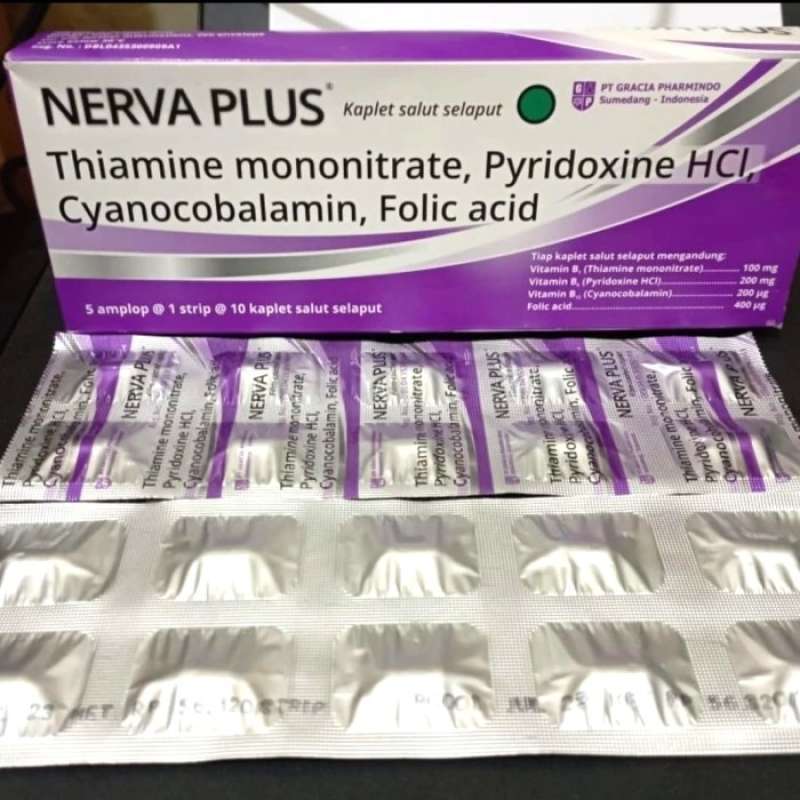 Jual NERVA PLUS Strip 10 Kaplet di Seller Farmasi 24jam - Rawa Badak ...