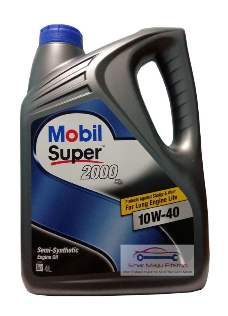 Promo Mobil Super 2000 X2 10W-40 Syn API SN Oli Mesin Bensin 4 Ltr ...