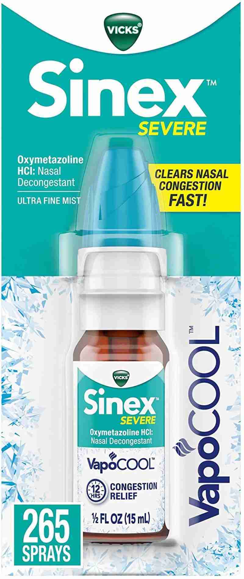 Promo Vicks Sinex SEVERE Vapocool Spray Fast Acting Relief of Cold ...