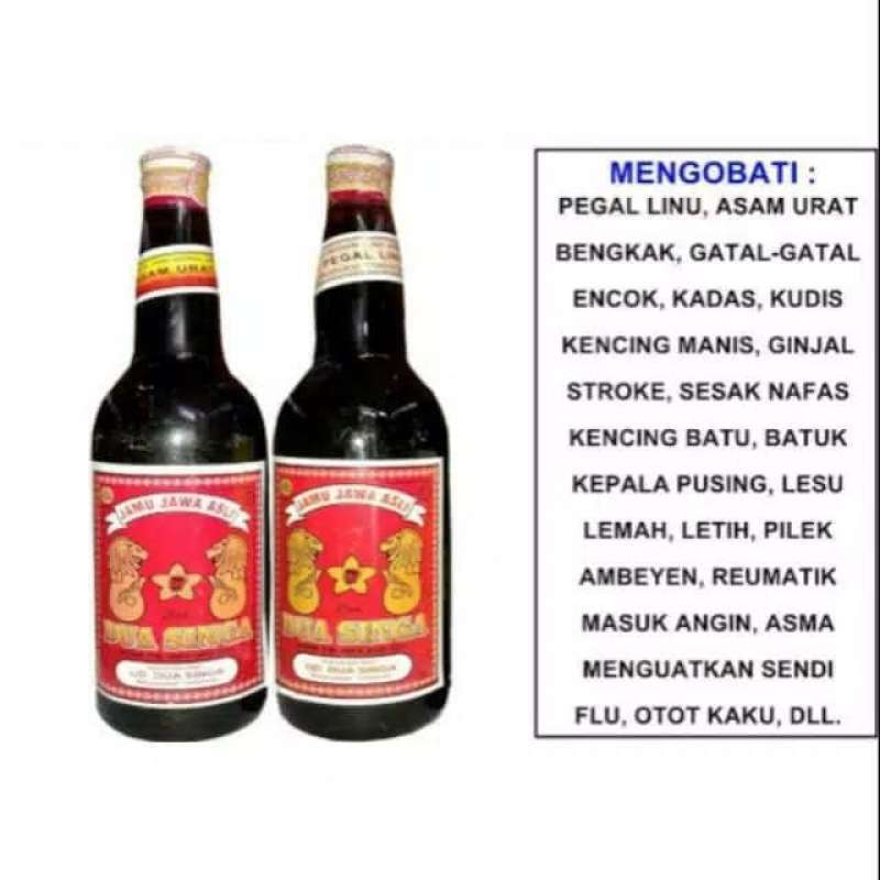Jual JAMU JAWA ASLI DUA SINGA - 600 ML di Seller Medika 23 - Duren Tiga ...