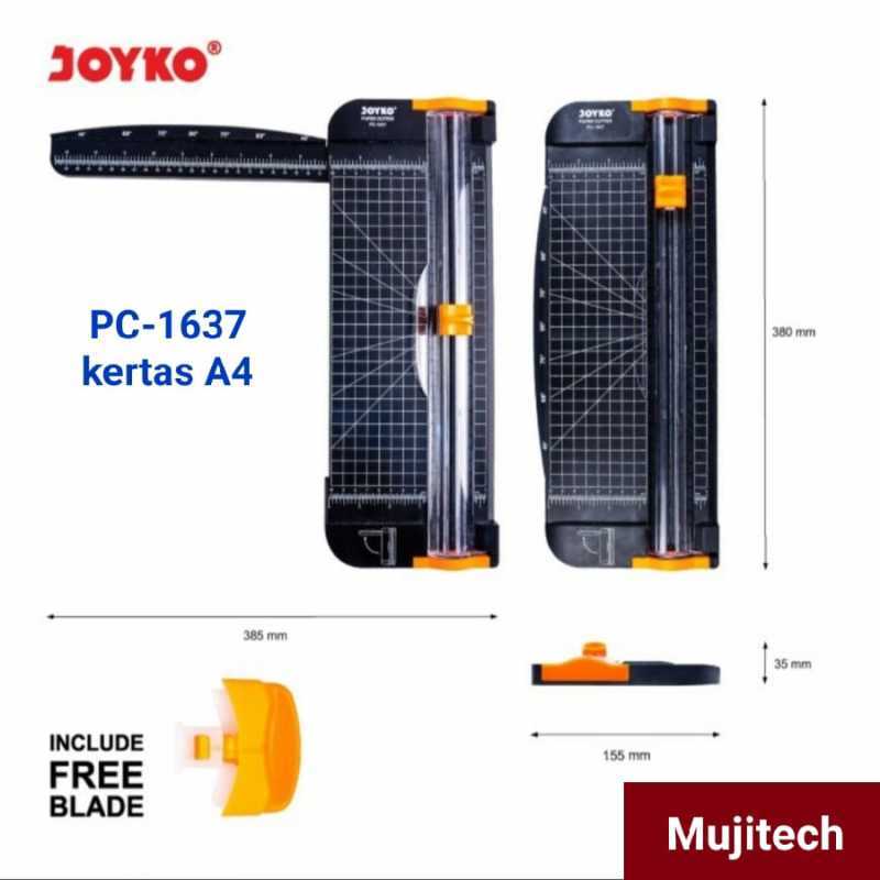 Jual Joyko Alat Pemotong Kertas Paper Cutter Pc 1637 Max Kertas A4 Di