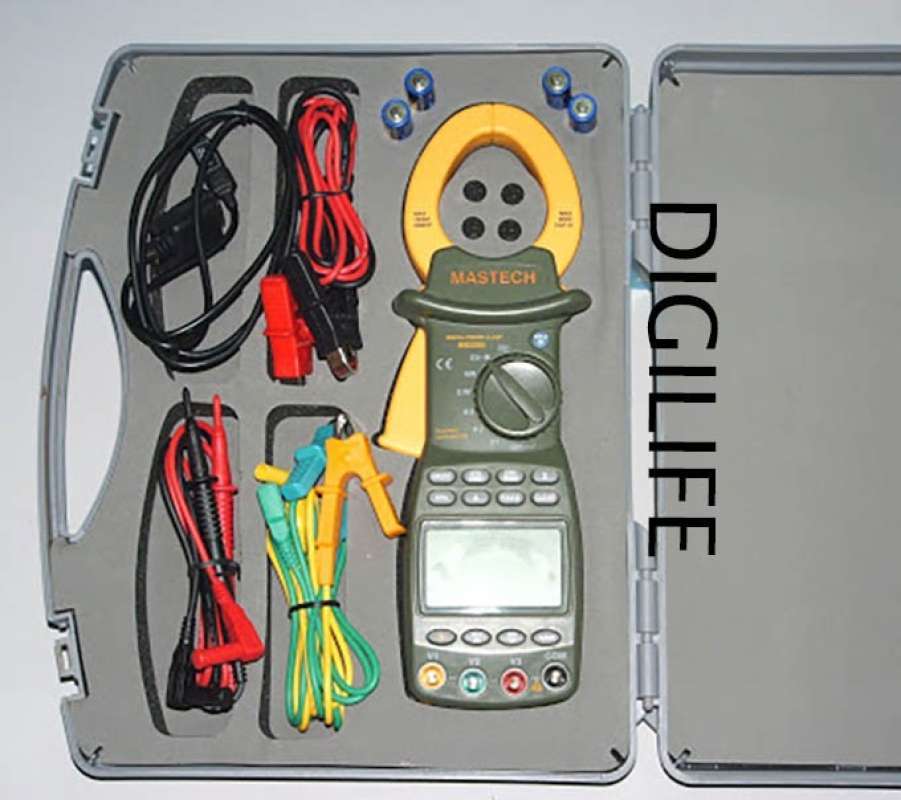 Jual Ms2203 Three Phase Power Clamp Meter Mastech Ampere Tang 3 Fas ...