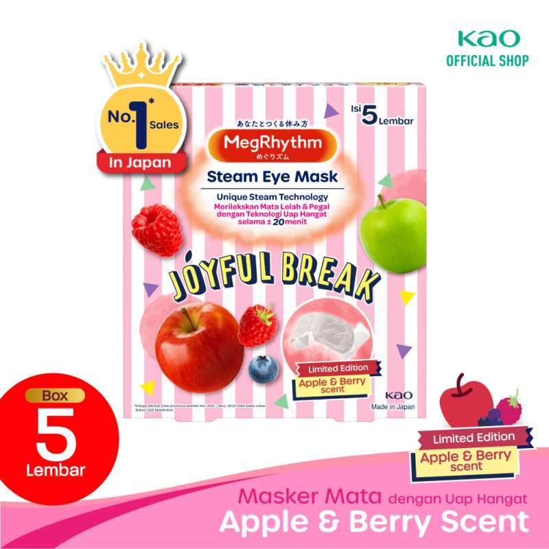 Promo [limited Edition] Megrhythm Masker Mata Steam Eye Mask Joyful ...