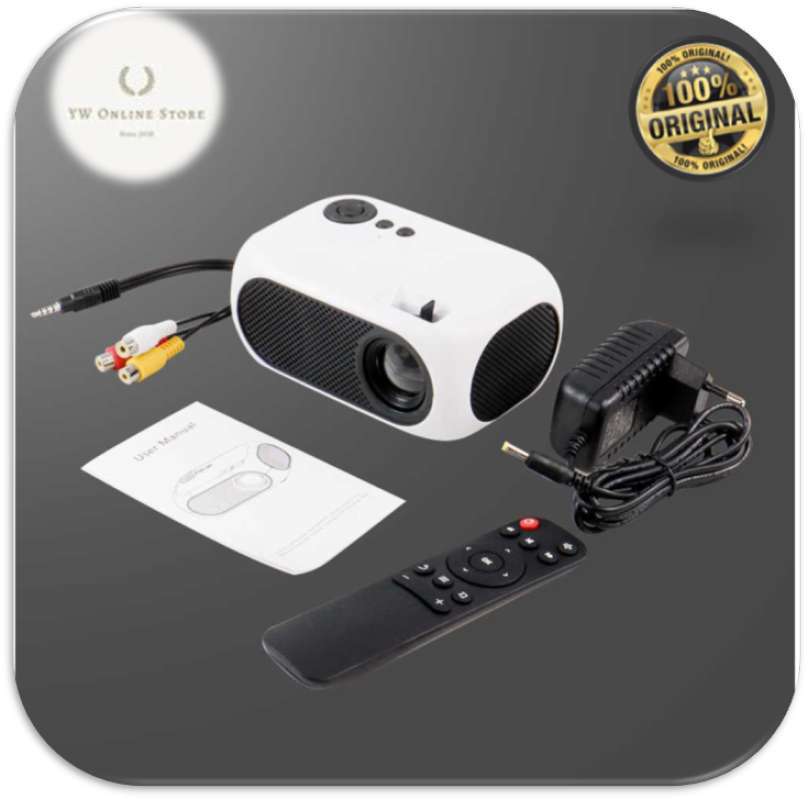 Jual Proyektor Mini Lcd Full Hd 1080p 1200 Lumen Home Theater - M24 Di ...