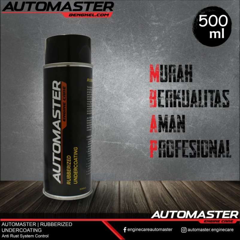 Promo Rubberized Undercoating Anti Karat 500Ml - Automaster Diskon 16% di Seller Fortize Store ...
