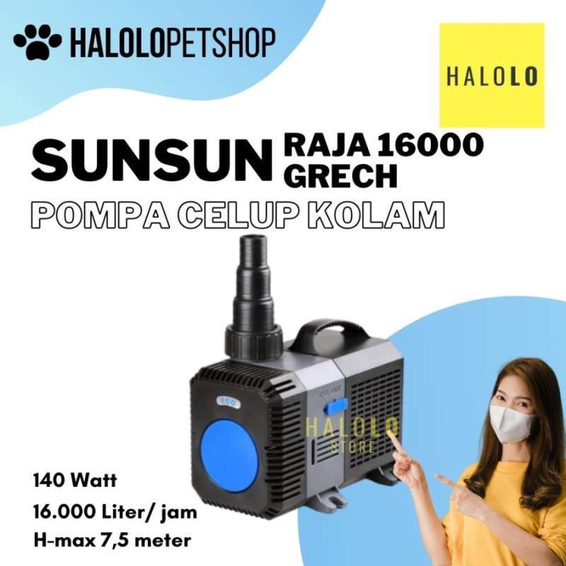 Jual Pompa Sunsun Raja 16000 Eco Pump Grech Submersible Pump Ori Import ...