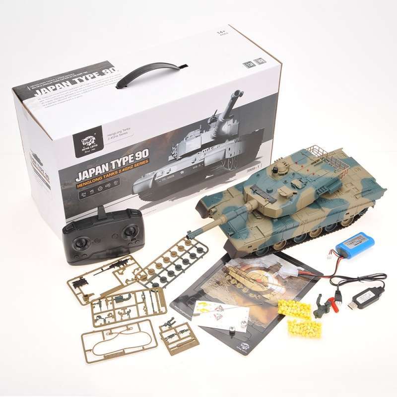 Promo Heng Long Rc Tank 3808 Japan Type 90 1/24 Scale Remote Control ...