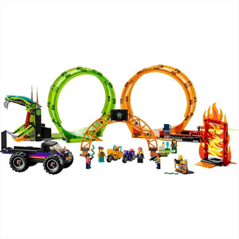 Promo Lego City Stuntz 60339 Double Loop Stunt Arena Diskon 66% Di ...