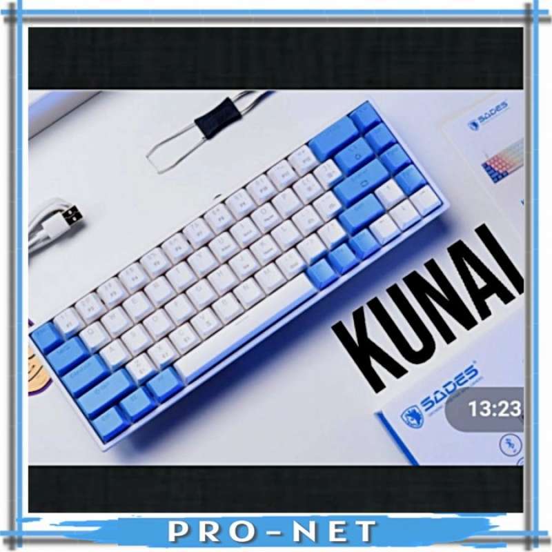 Promo keyboard Gaming bluetooth SADES Kunai SK-868 mechanical 3 in 1 Diskon 23% di Seller Moni ...