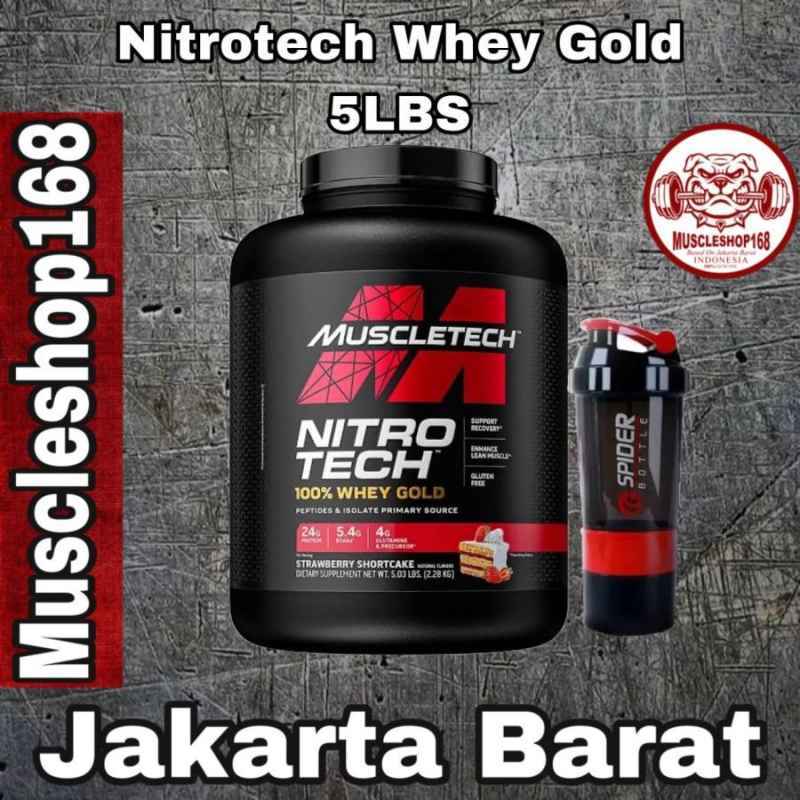Jual Muscletech Nitrotech Whey Gold 5 lbs di Seller Muscleshop168 ...