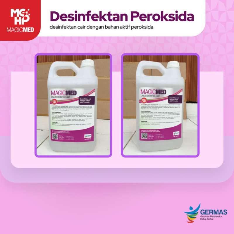 Promo Desinfektan Peroxide Magicmed 5 Liter Dengan Bahan Aktif Peroksida Diskon 14% Di Seller ...