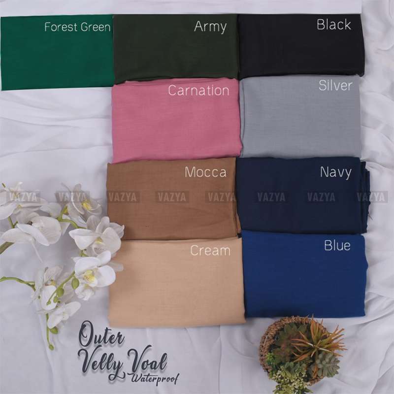 Promo Annaila Hijab Outer Cardigan Muslim Wanita Velly Voal Waterproof ...