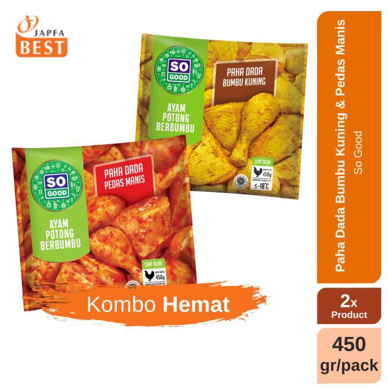 Jual Paha Dada Bumbu Kuning Dan Pedas Manis So Good 450 Gr [kombo Hemat ...