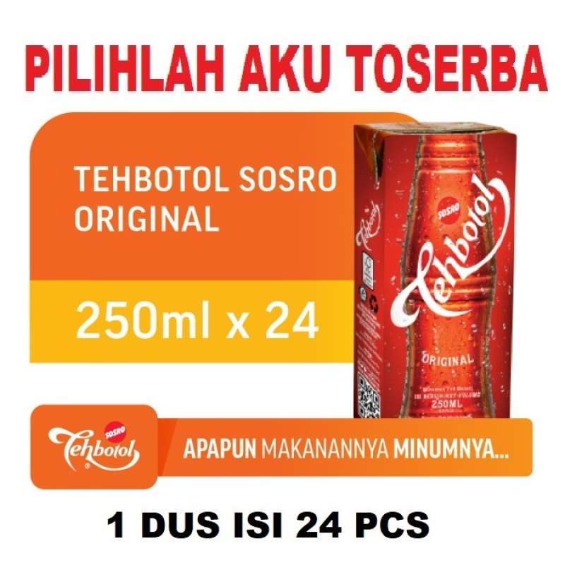 Promo Teh Botol Sosro Kotak Original 250 Ml - ( Harga 1 Dus Isi 24 Pcs ...