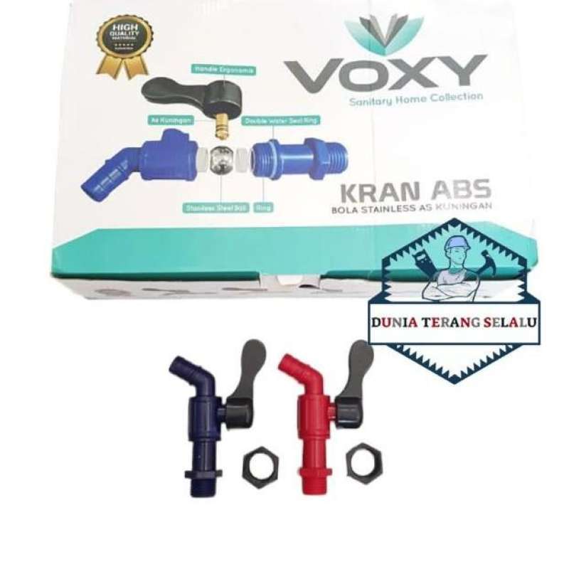 Jual Kran Abs VOXY 1/2 3/4 Engkol Kran Tembok Pvc Verloop Kran Plastik ...
