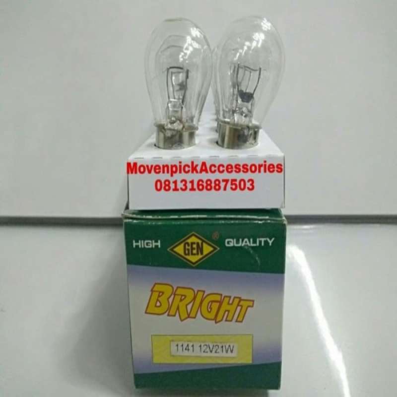 Promo Premium Bohlam GEN Engkel Besar Kaki 1 12V 21W--Lampu Sein--Lampu ...