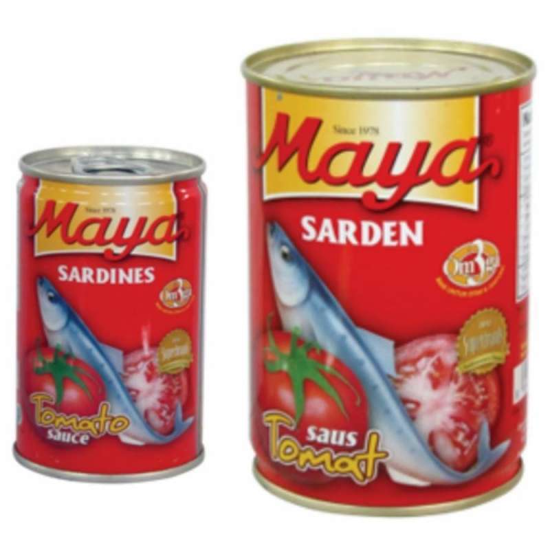Jual Ikan Kaleng Ikan Sarden Mackarel Tomato/ Abc Chilli Sauce/ Maya ...