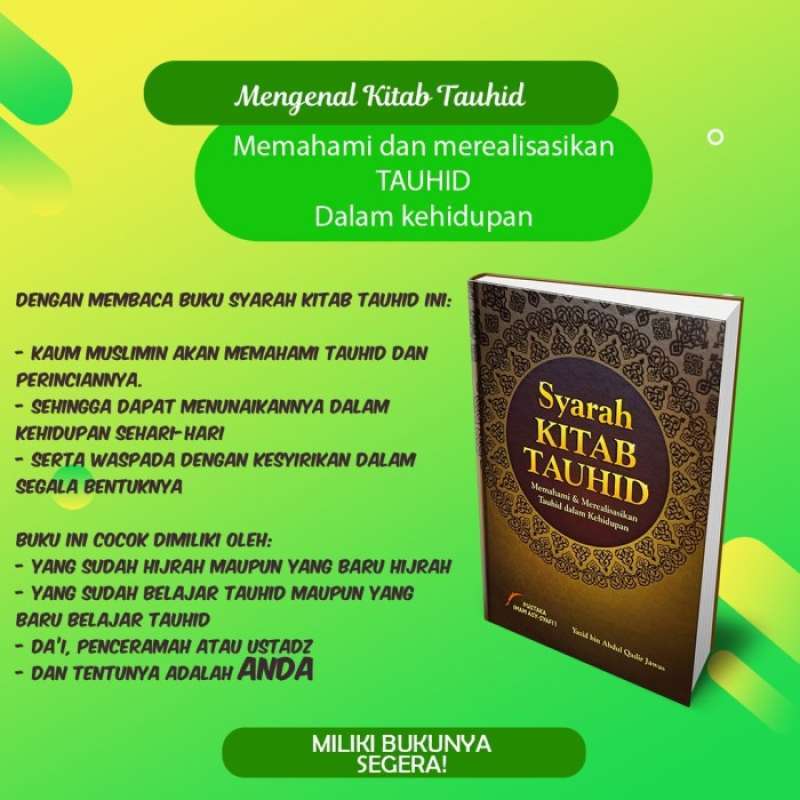 Promo Buku Syarah Kitab Tauhid - Penulis Ustadz Yazid bin Abdul Qadir ... Promo Buku Syarah Kitab Tauhid - Penulis Ustadz Yazid bin Abdul Qadir ...