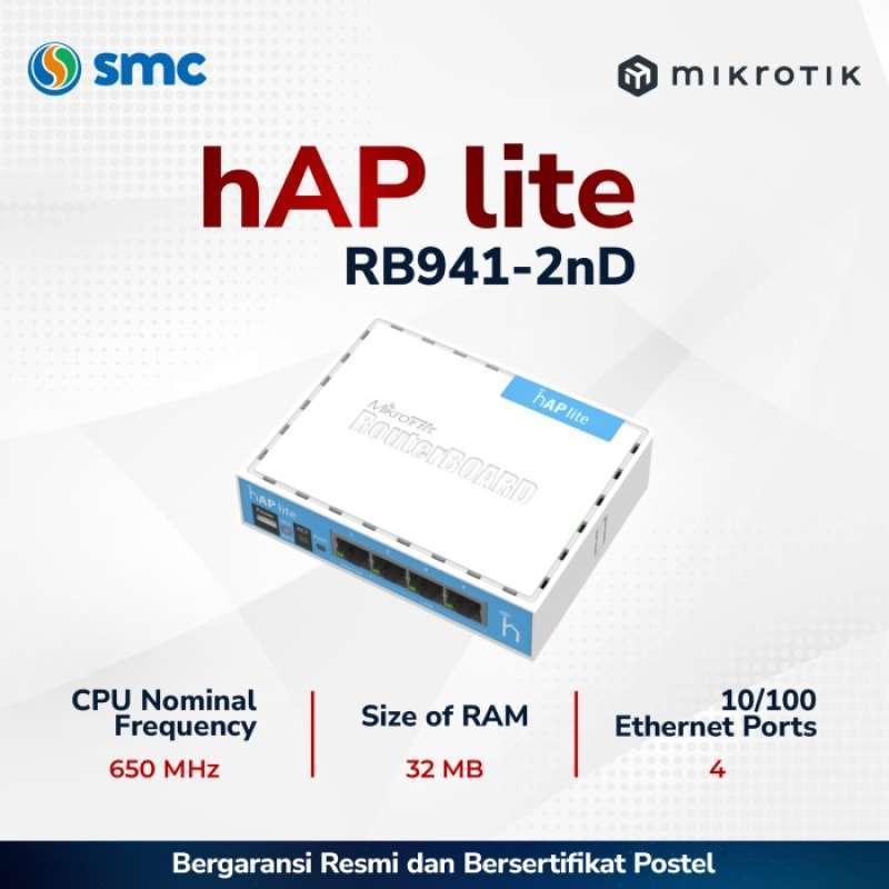 Promo MikroTik hAP lite (RB941-2nD) Diskon 23% di Seller Moni Store - Kota Jakarta Barat, DKI ...