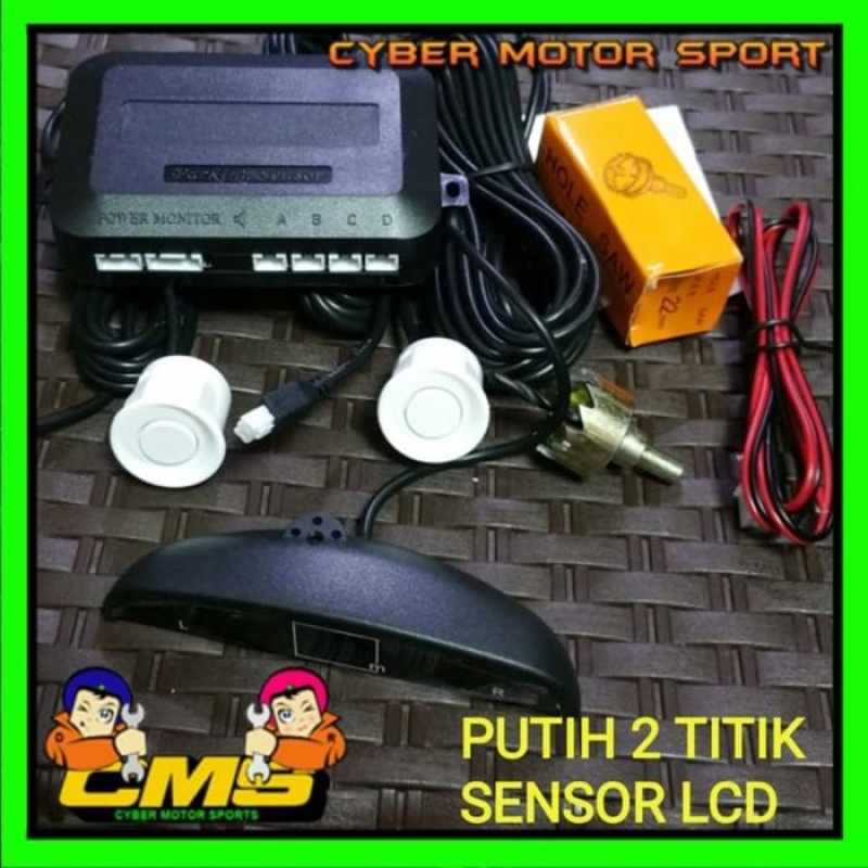 Promo Premium Murah! sensor parkir Putih 2 titik dengan display lcd ...