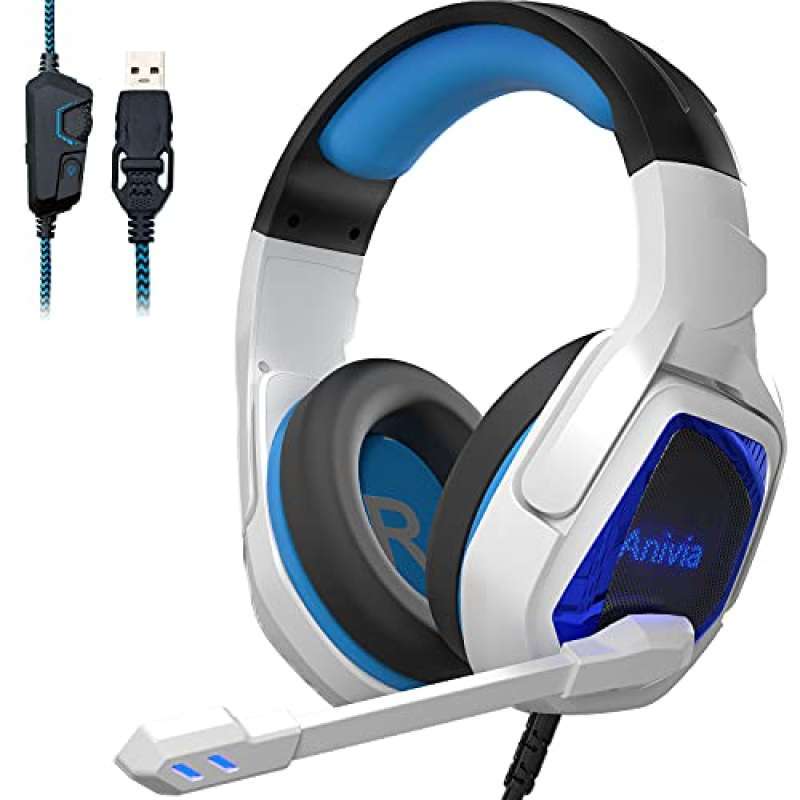 Jual 7.1 Virtual Surround Sound USB Gaming Headset dengan Mikrofon ...