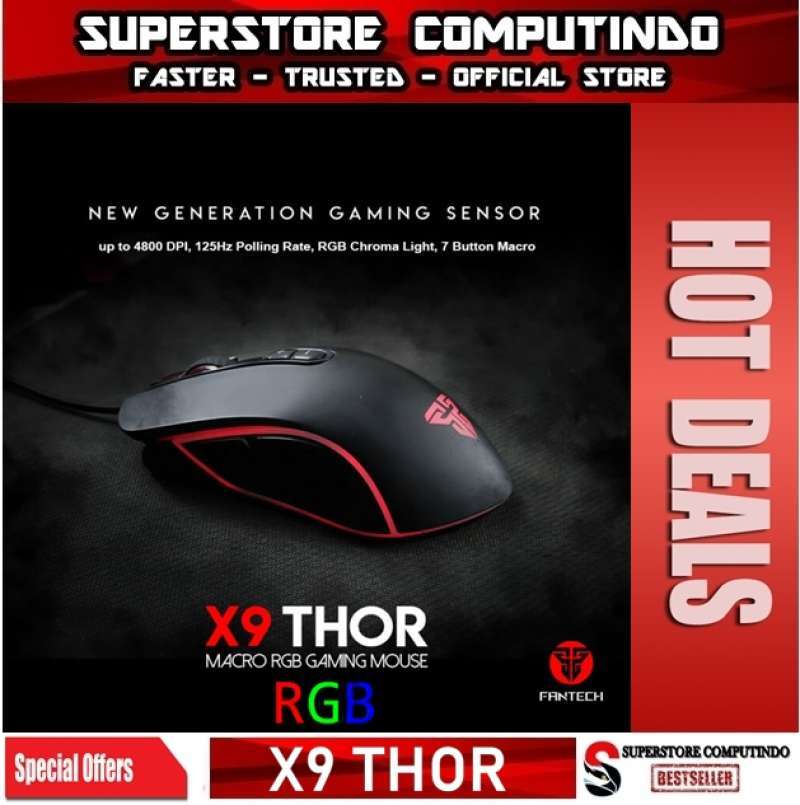 Promo Fantech X9 THOR Gaming Mouse Macro Diskon 50% di Seller ...