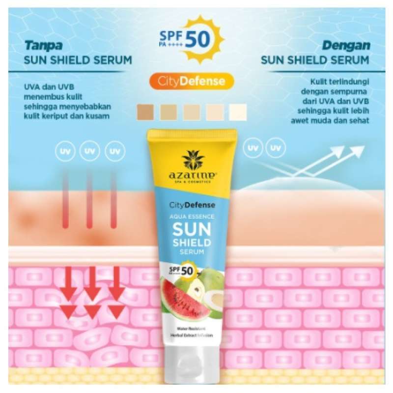 Jual [ Spf 50 ] Azarine Aqua Essence Sun Shield Serum Spf50 Pa ...