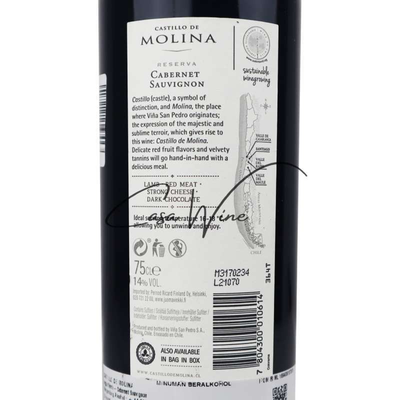 Promo San Pedro Castillo de Molina Reserva Cabernet Sauvignon Diskon 5% ...