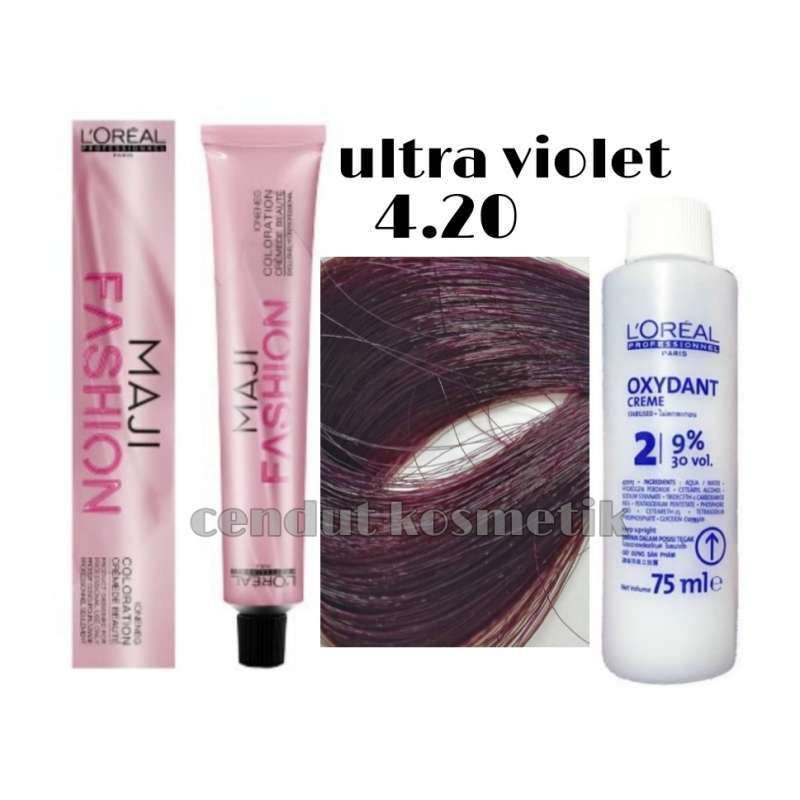 Promo L'oreal majifashion 4.20 ultra violet,pewarna rambut, hair color ...