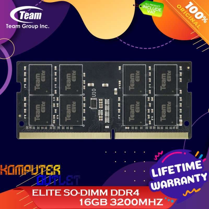 Jual Team Elite Sodimm 16gb Ddr4 3200mhz 2666mhz Ram Laptop - Teamgroup ...