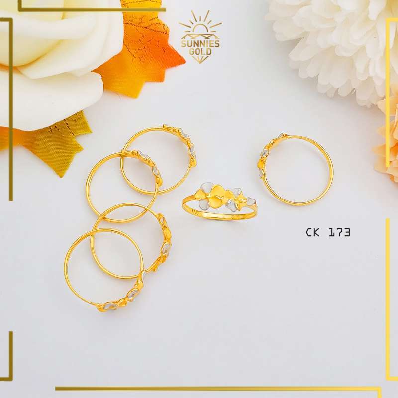 Jual Cincin Bunga Emas Asli Kadar 8k Dan Kadar 6k Cincin Bunga Cantik Model Baru Cincin Remaja