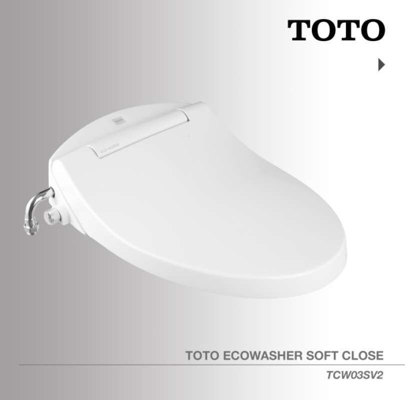 Jual Toto Eco-washer Elongated Soft Closing / Tutup Closet Tcw03sv2 Di ...