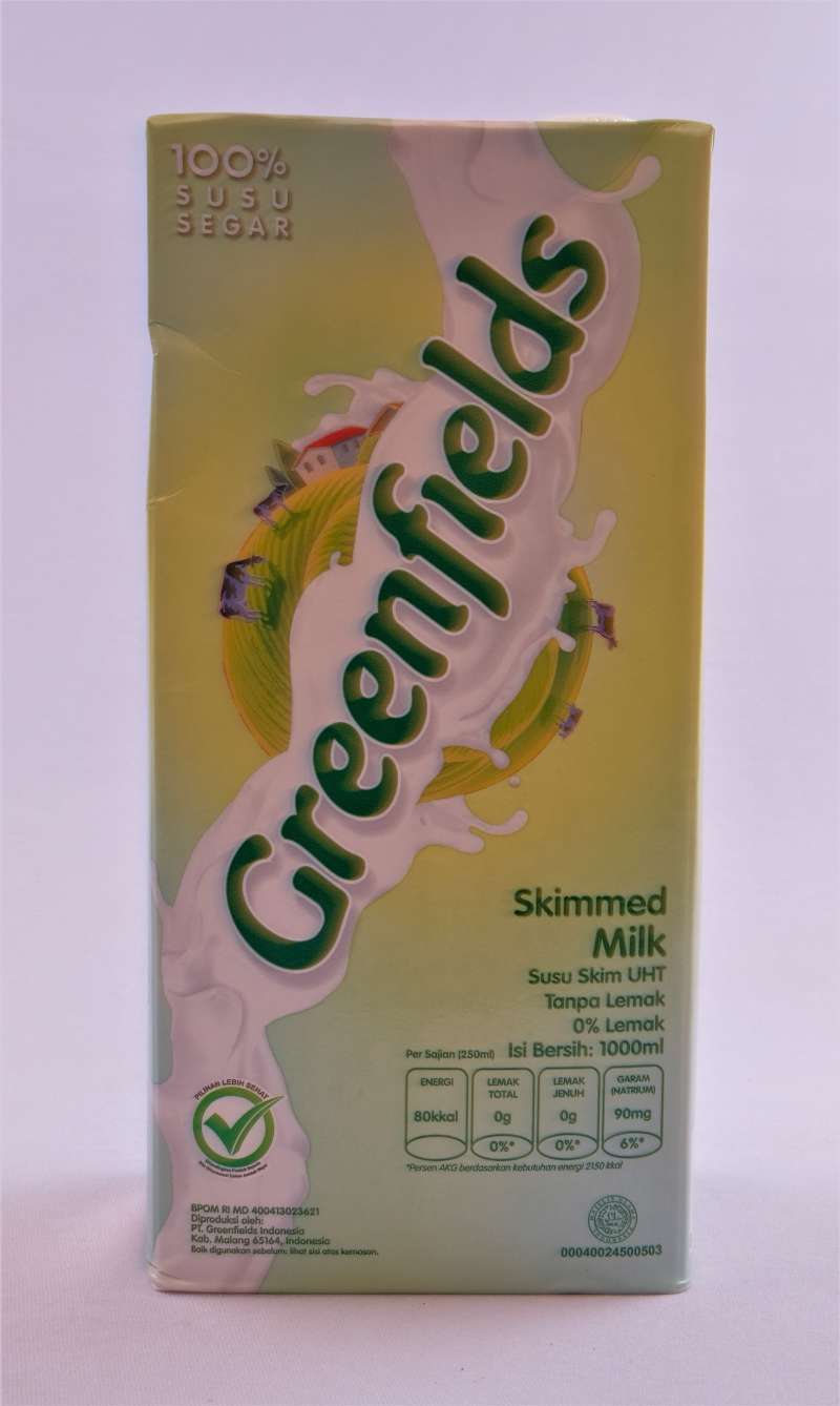 Jual Greenfields UHT Skimmed Milk 1000ml / Susu Greenfield 1 Liter di ...