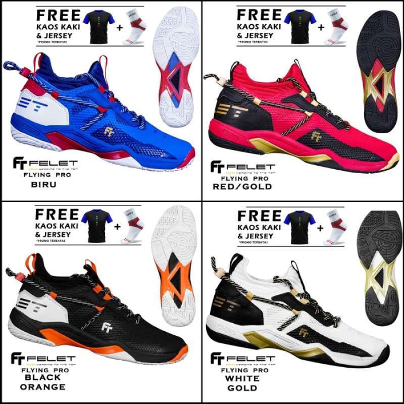 Promo Sepatu Badminton Felet Flying Pro Original Terbaru Diskon 33% di ...