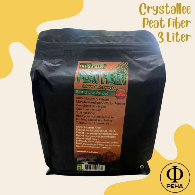 Jual Peat Fiber Substrat 3 Ltr Alas Kandang Ular Terarrium Media Tetas ...