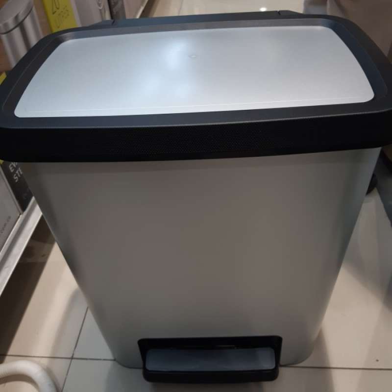 Promo Tempat Sampah Krisbow Dustbin with Pedal Compatta double Side ...
