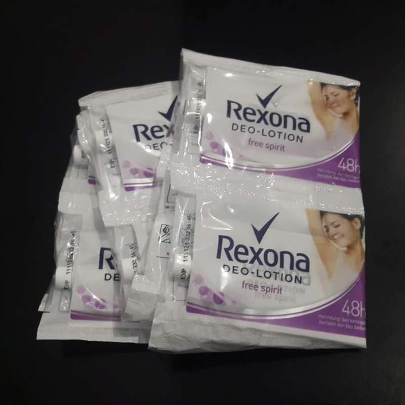 Jual Rexona De0-Lotion Free Spirit 1 Renceng 12 Sachet@ 9 gr di Seller ...