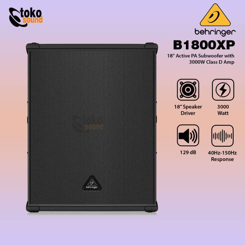 Jual Behringer B1800xp 3000w 18 Inch Powered Subwoofer Di Seller ...