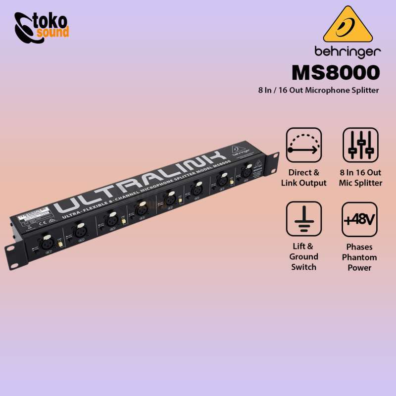 Jual Behringer Ultralink Ms8000 Ms 8000 - Microphone Splitter Di Seller ...