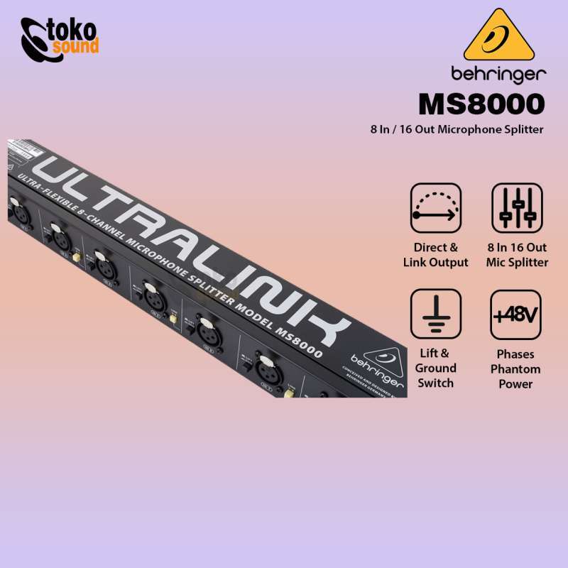 Jual Behringer Ultralink Ms8000 Ms 8000 - Microphone Splitter Di Seller ...